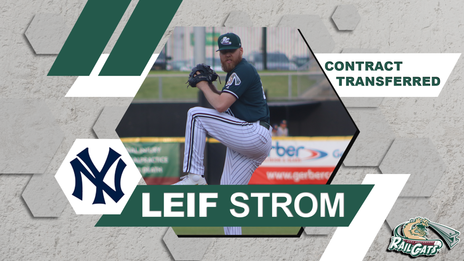 RailCats Transfer Strom’s Contract to New York Yankees