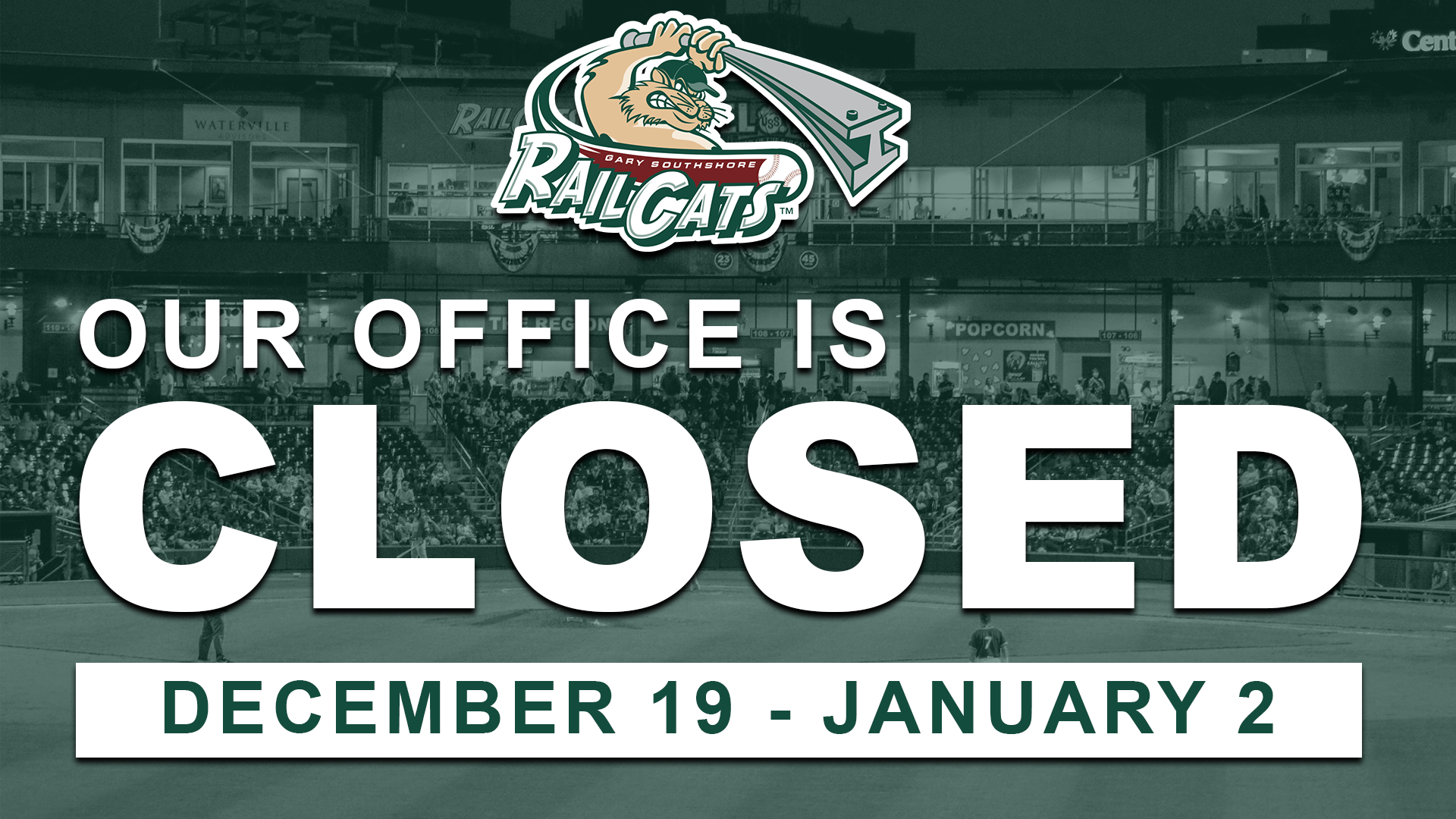 Office closed December 19th – January 2nd