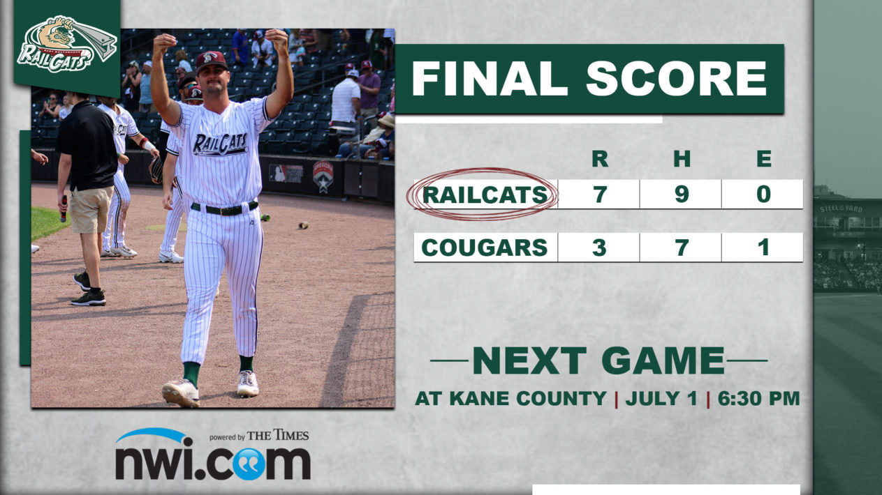 RailCats Rush Past Cougars Late, Grab Win in 2,000th Game