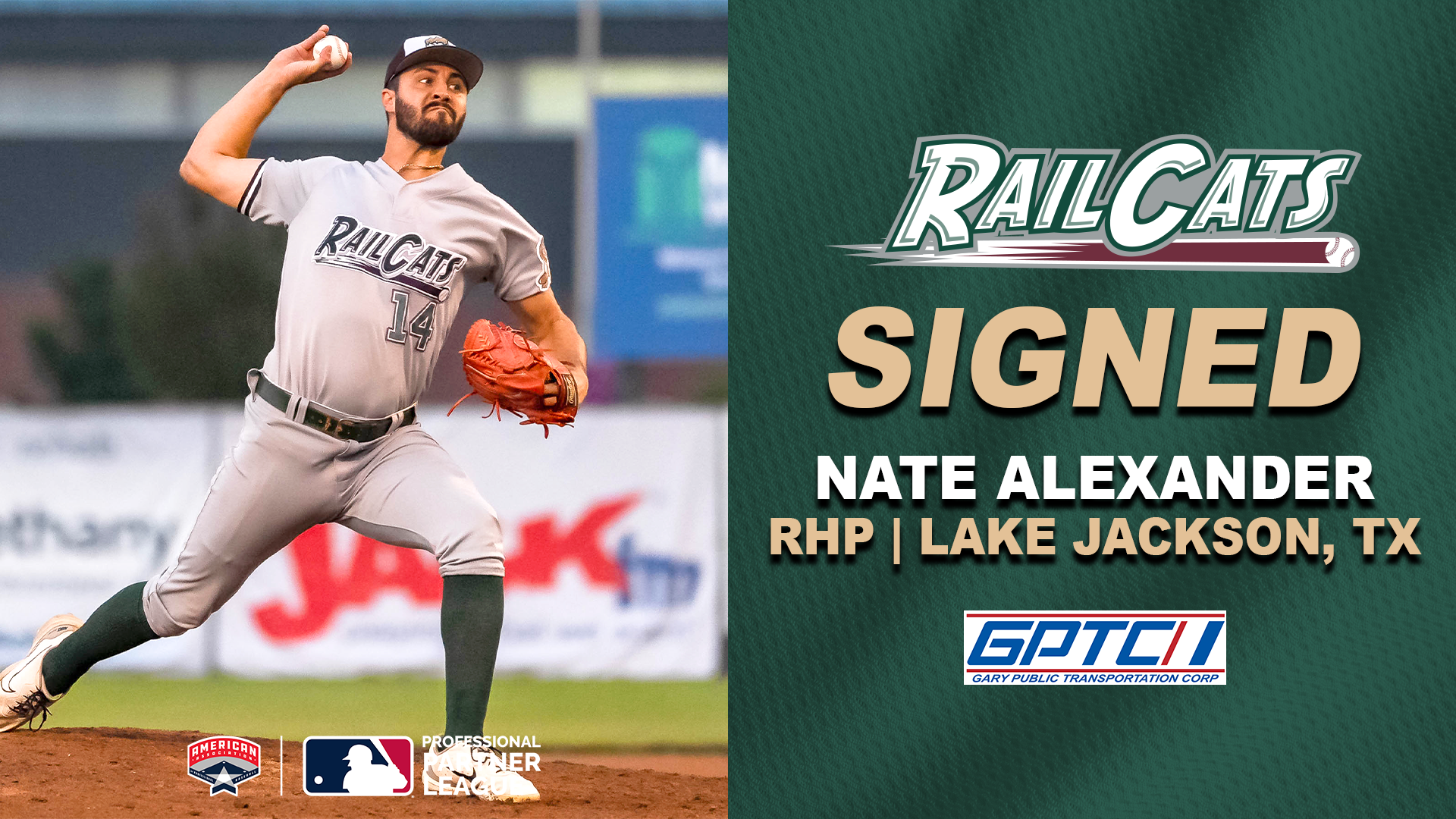 “Nasty” Nate Named to RailCats Roster
