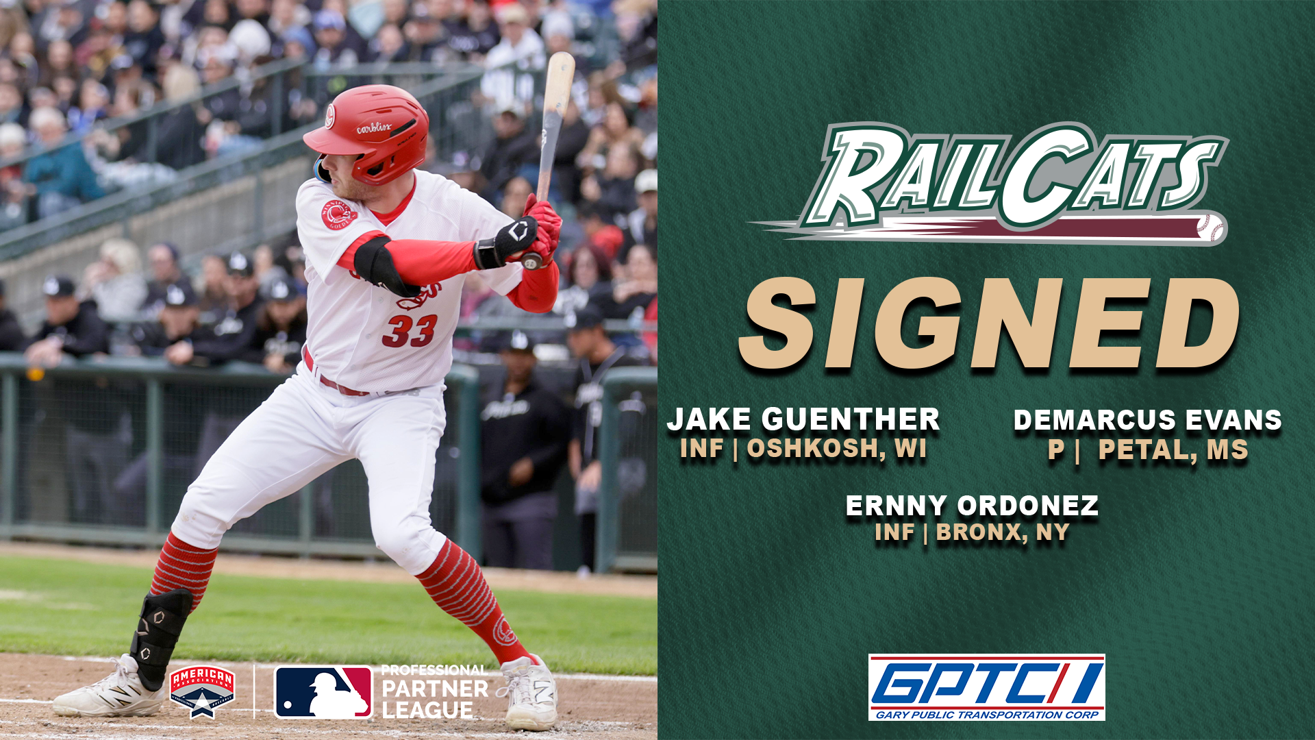RailCats Bring In Three New Players